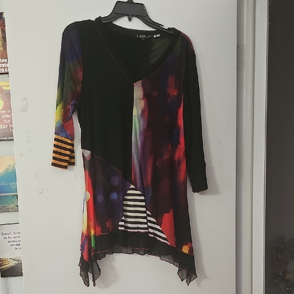 Lior Paris | Tops | Colorful Abstract Womens Tunic Top | Poshmark